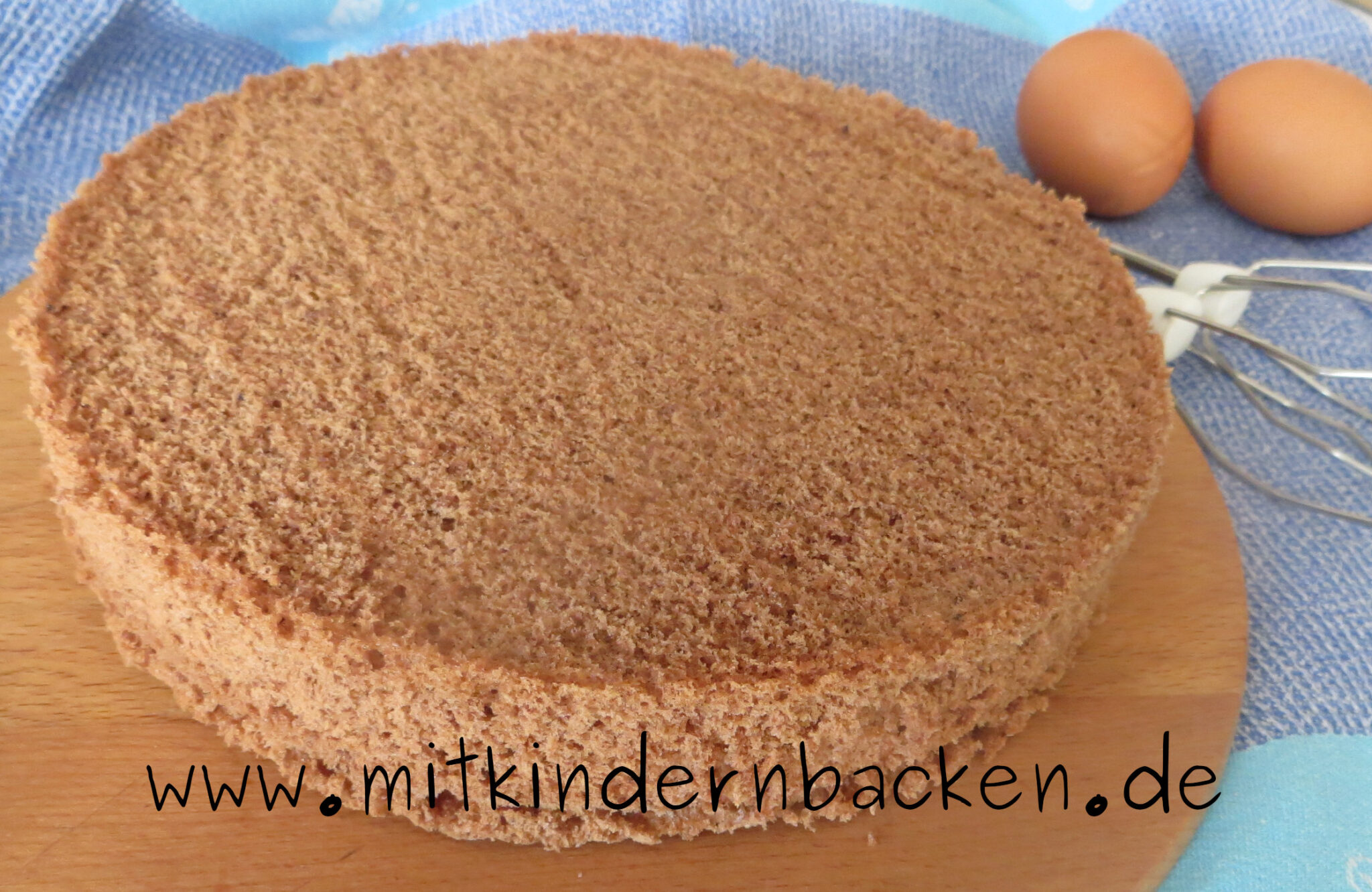 Biskuitboden für Torten - Mit Kindern backen - Tortenboden